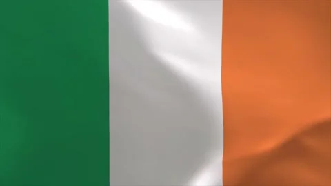 Ireland Waving Flag Animation 4K Moving ... | Stock Video | Pond5