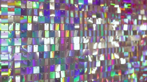 Iridescent sequin panel with shifting co... | Stock Video | Pond5