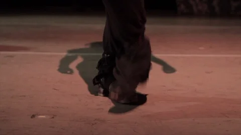 Irish dance tap solo feet close up | Stock Video | Pond5