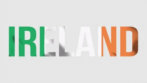 Irish flag is shaped and colored in the ... | Stock Video | Pond5
