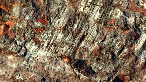 Iron ore. The unique structure of the st... | Stock Video | Pond5