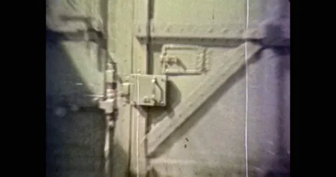 Iron prison door in brick jail building ... | Stock Video | Pond5