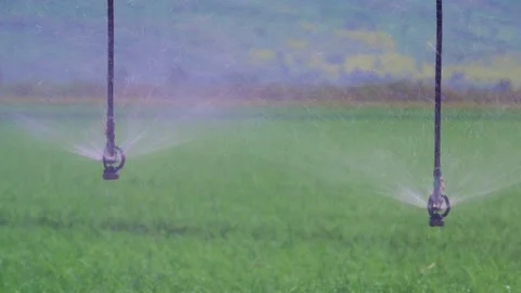 Irrigation Center pivot with drop sprink... | Stock Video | Pond5