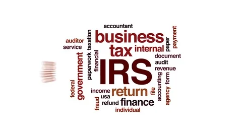 IRS animated word cloud, text design ani... | Stock Video | Pond5