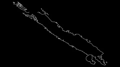 Isabel province map of Solomon Islands o... | Stock Video | Pond5