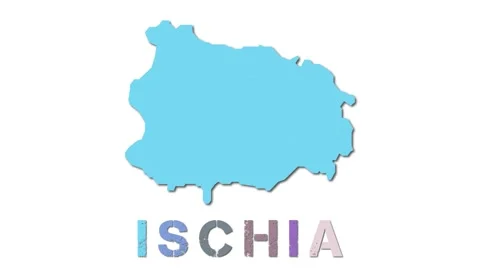 Ischia map with paper regions. Animated ... | Stock Video | Pond5