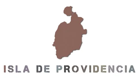Isla de Providencia map with paper regio... | Stock Video | Pond5