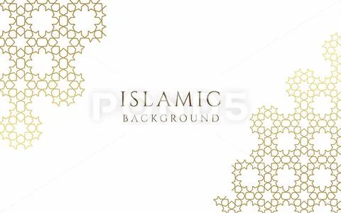 Islamic Background Design Vector Golden Pattern Illustration #169921180