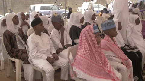 Islamic quran student graduation in Nig... | Stock Video | Pond5