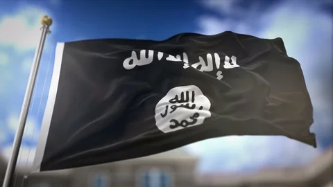 Islamic State of Iraq ISIS Flag Waving S... | Stock Video | Pond5