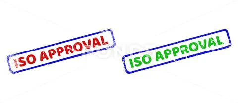 ISO APPROVAL Bicolor Rough Rectangular Seals with Unclean Textures ...