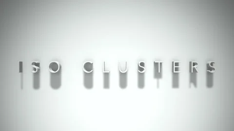 iso clusters 3D title animation white te... | Stock Video | Pond5