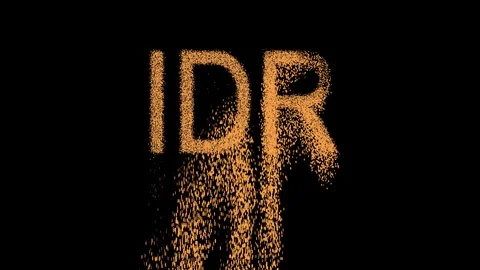 ISO code currency IDR appears from the s... | Stock Video | Pond5