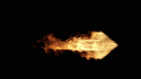 Isolated arrow burning fire flame seamle... | Stock Video | Pond5