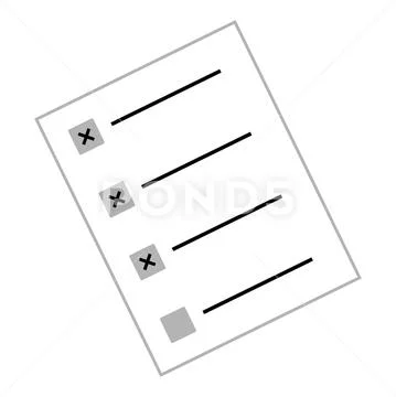 Isolated check list icon ~ Clip Art ~ Download #137766979