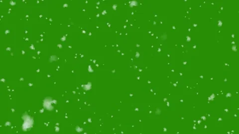 Isolated falling snow on green screen ba... | Stock Video | Pond5