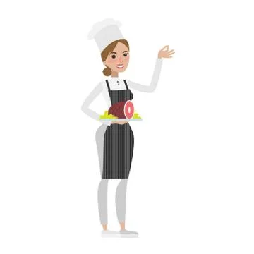 Female Chef Illustrations ~ Stock Female Chef Vectors | Page 9