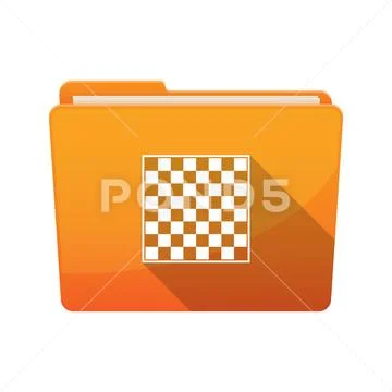 Isolated folder with a chess board Illustration #71723020