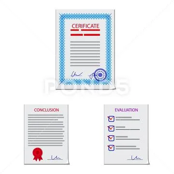 Isolated object of form and document logo. Set of form and mark stock vector Illustration #97801148