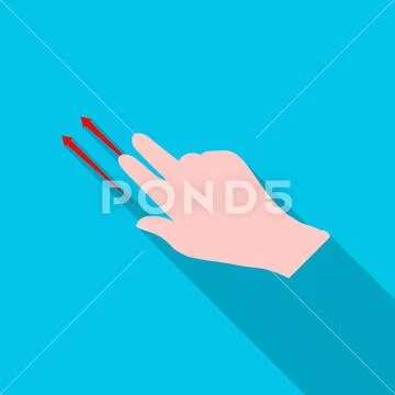 Isolated object of touchscreen and hand sign. Set of touchscreen and ...