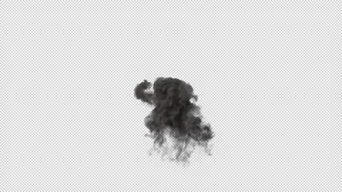 Isolated spiky aerial fire smoke explosi... | Stock Video | Pond5