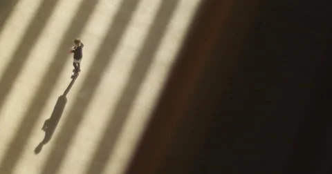 Isolation - shadow and light 4K | Stock Video | Pond5