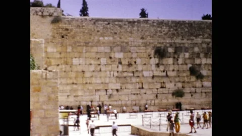 Israel 1975, Panoramic view of old city ... | Stock Video | Pond5