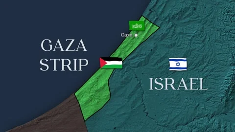 ISRAEL, 2023 OCTOBER - Map of Israel and... | Stock Video | Pond5