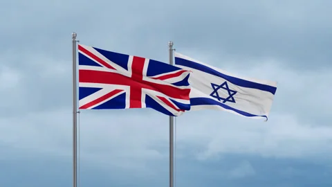 Israel and UK United Kingdom of Great Br... | Stock Video | Pond5