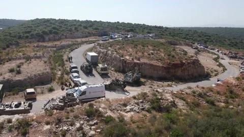 Israel Army squad soldiers on Humvee veh... | Stock Video | Pond5