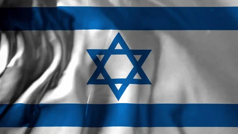 Israel flag waving animation, 4K video ... | Stock Video | Pond5