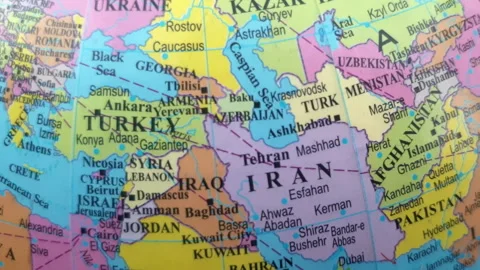 Israel Lebanon border and Syria Iran and... | Stock Video | Pond5