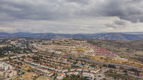 Israel settlement in Samaria, 4k hyper ... | Stock Video | Pond5