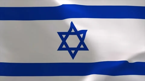 Israel Waving Flag Animation 4K Moving W... | Stock Video | Pond5