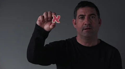 Israeli man teach the Hebrew alphabet le... | Stock Video | Pond5