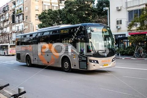 Israeli public bus ~ Premium Stock Photo ~ Image #171653719