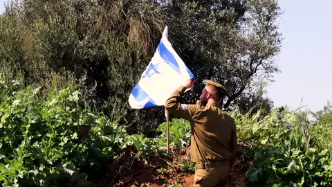 Israeli soldier (IDF) kisses the Israel ... | Stock Video | Pond5