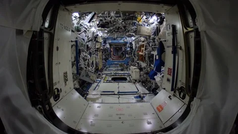 ISS (International Space Station) Fly-th... | Stock Video | Pond5