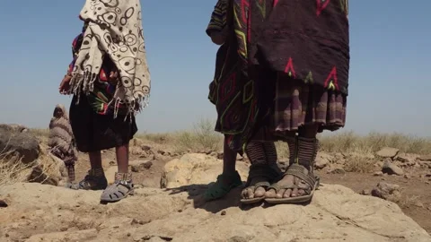 Issa tribe family, Afar region, Yangudi ... | Stock Video | Pond5