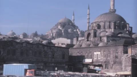 Istanbul - 1984: The historical Suleyman... | Stock Video | Pond5