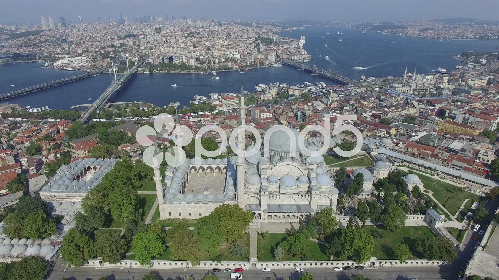Blue Mosque Istanbul Aerial