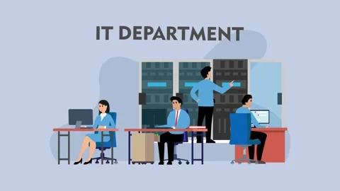 IT Department Office with Team and Serve... | Stock Video | Pond5