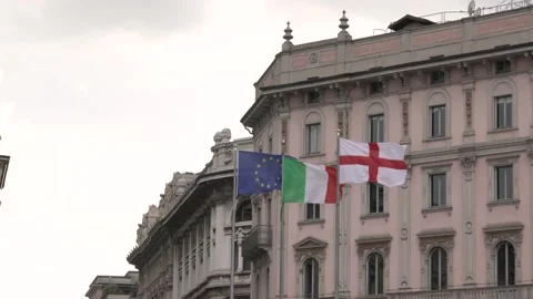Flags Of Milan Stock Videos – Royalty-Free HD & 4K Videos