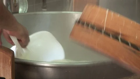 italian mozzarella making process | Stock Video | Pond5
