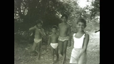 Retro Kids Playing Stock Video Footage | Royalty Free Retro Kids ...