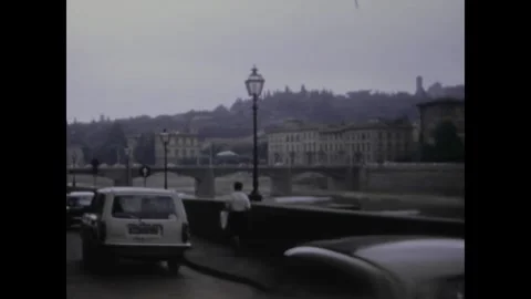 Italy 1972, 70s Florence's Ponte Vecchio... | Stock Video | Pond5