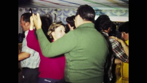 Italy 1975, Happy home party scene 70s | Stock Video | Pond5