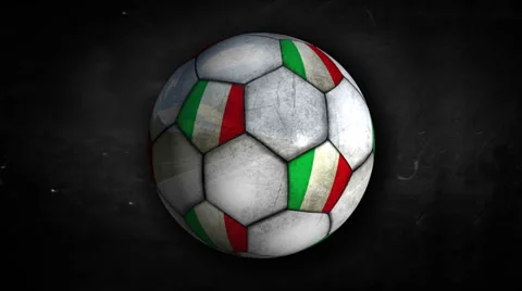 Italy Ball Rotation Looping Alpha Matte ... | Stock Video | Pond5