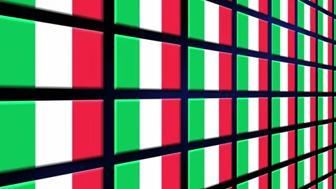 Italy Flag Animated Background 3d Animat... | Stock Video | Pond5