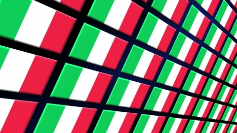 Italy Flag Animated Background 3d Animat... | Stock Video | Pond5